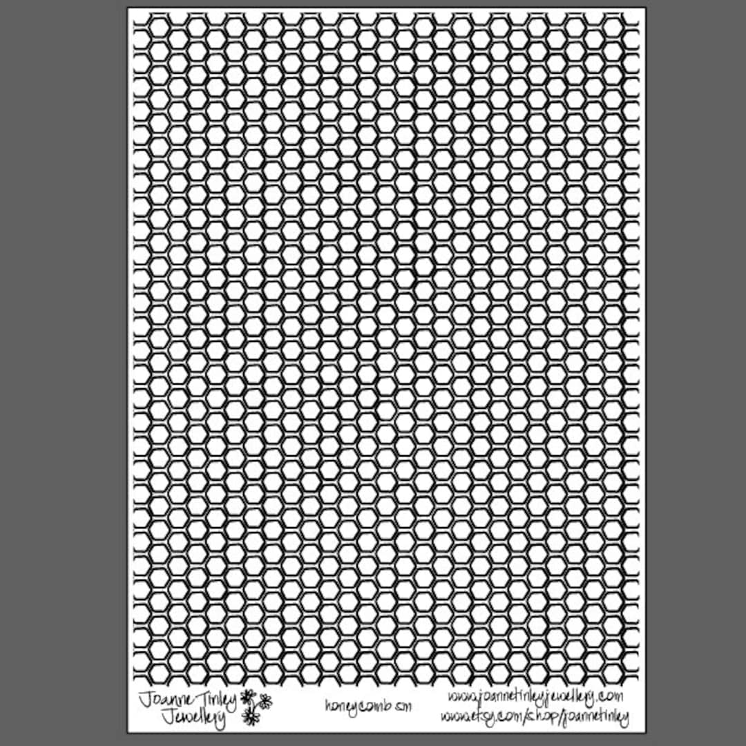 Honeycomb Small - Laser Engraved Texture Sheet Pattern for Rolling Mill ...