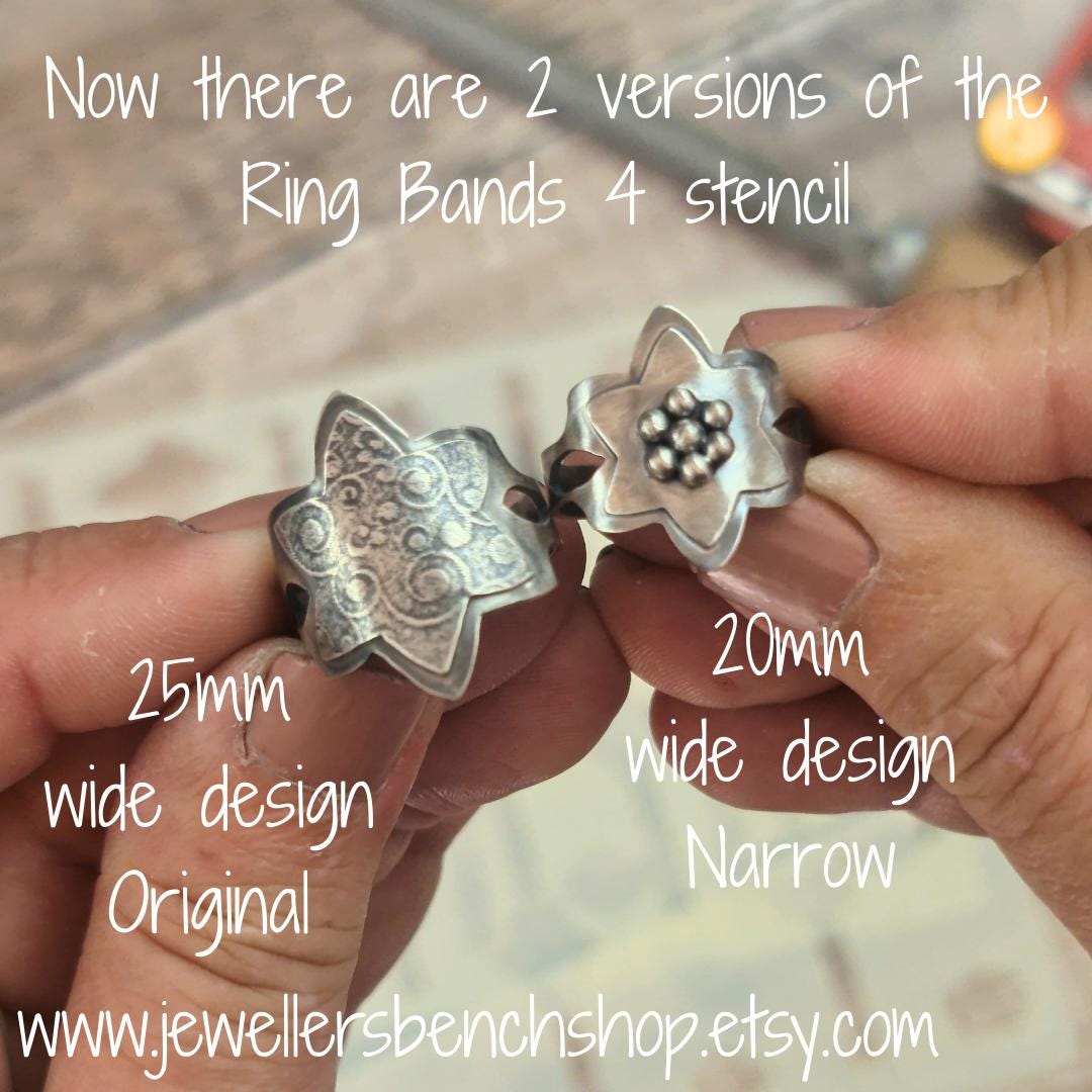 Ring Bands 4 Stencil for Jewellery Making - Etsy