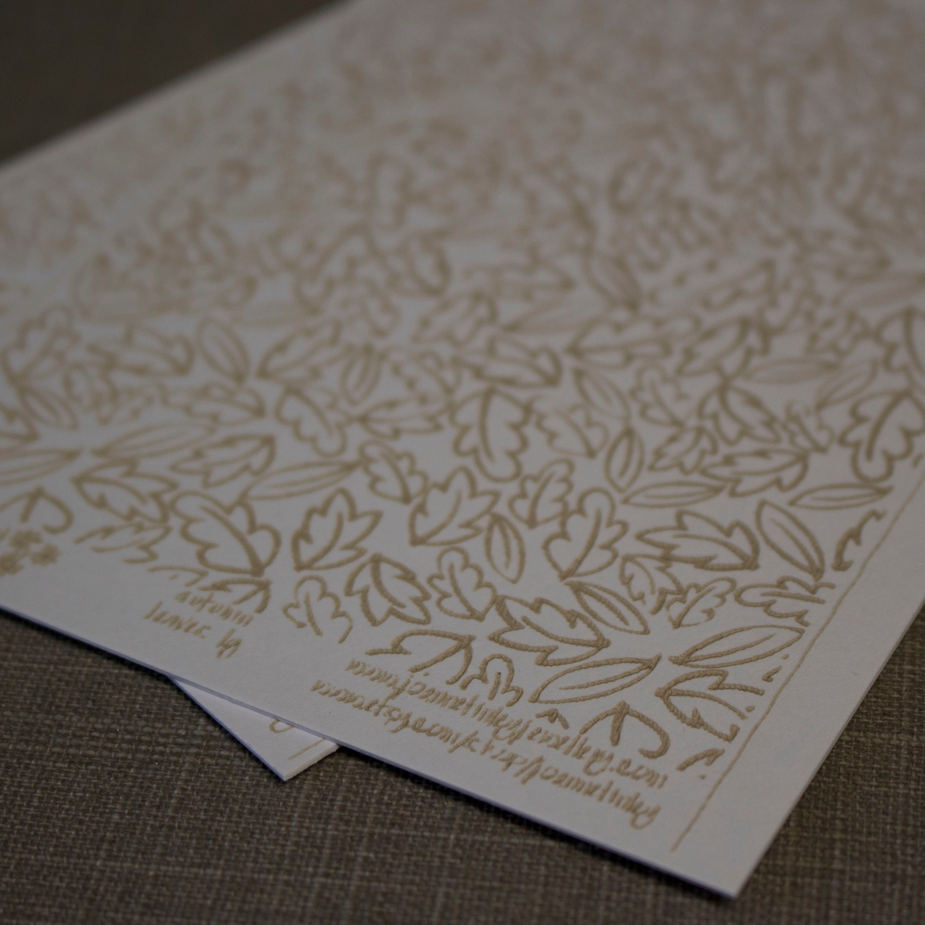 Autumn Leaves large laser engraved texture sheet pattern for | Etsy