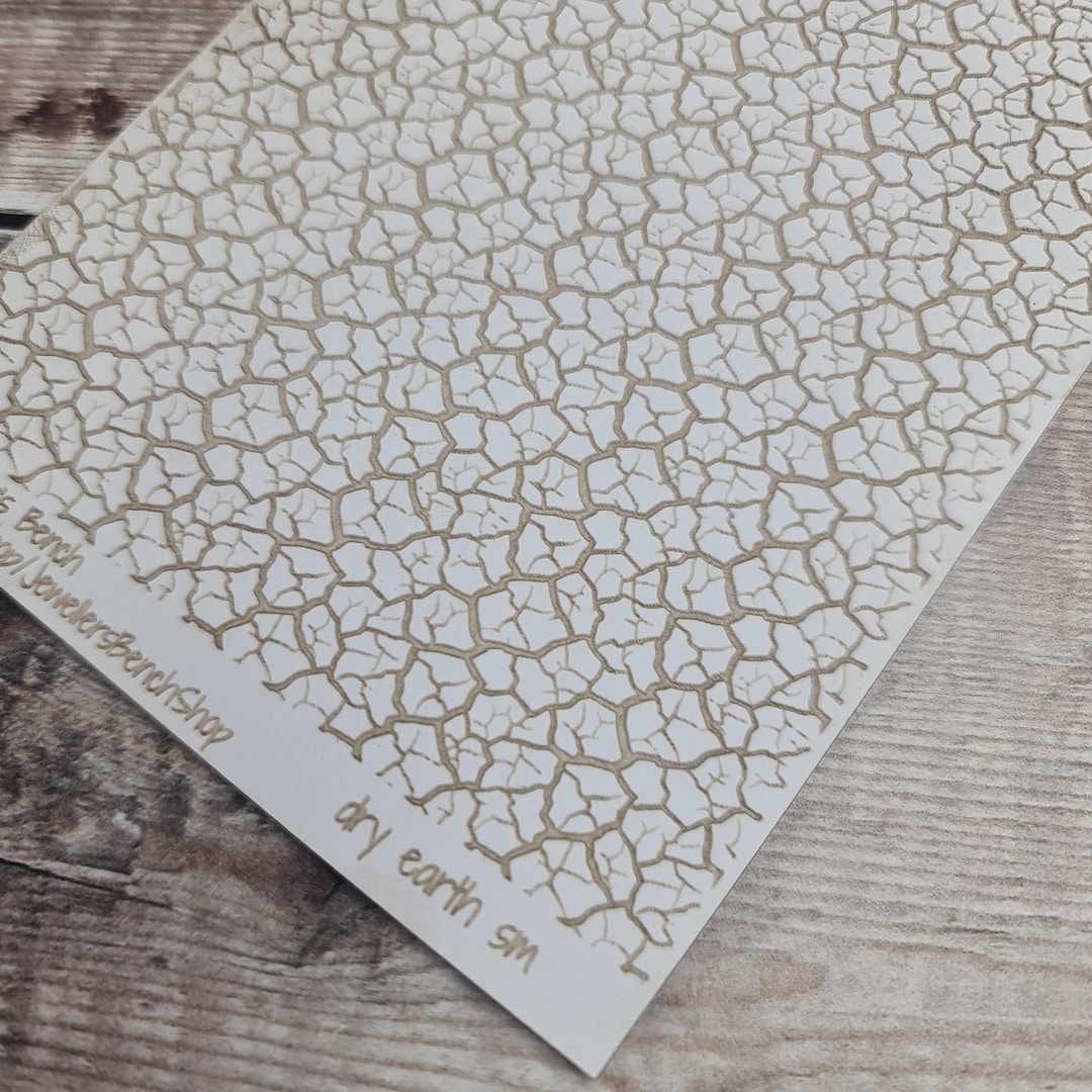 Dry Earth Small - Laser Engraved Texture Sheet Pattern for Rolling Mill ...