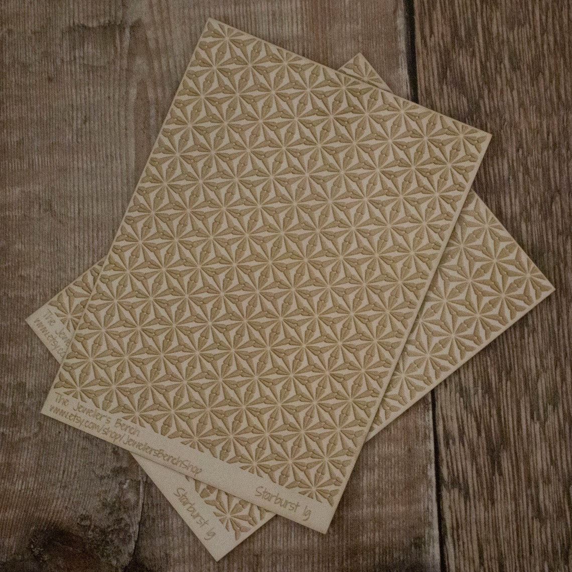 Starburst Large - Laser Engraved Texture Sheet Pattern for Rolling Mill ...