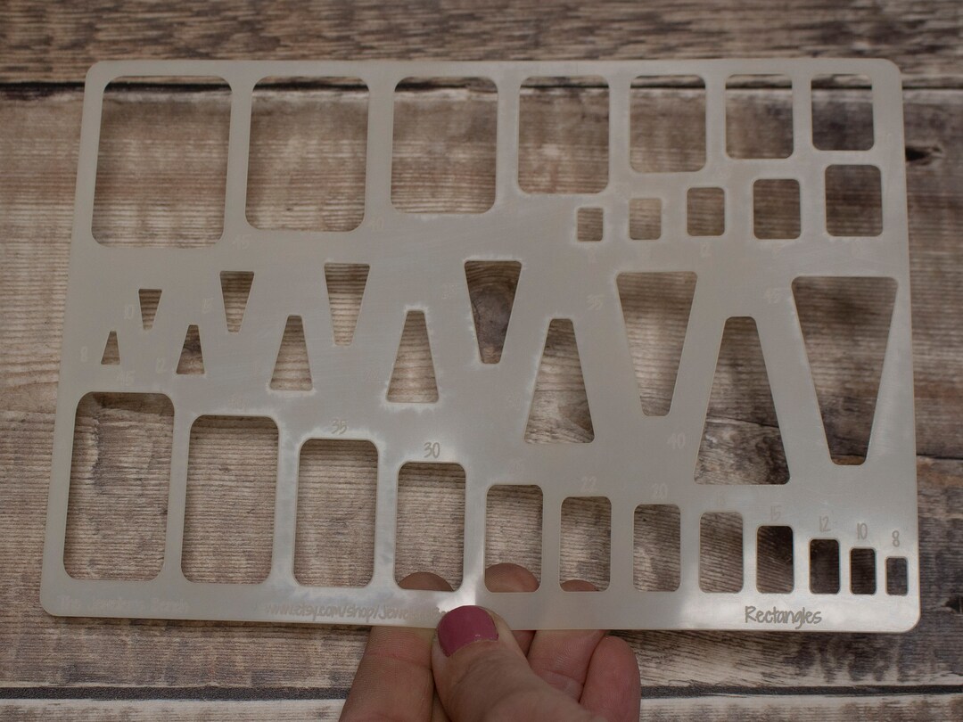 Rectangles Stencil for Jewellery Making - Etsy