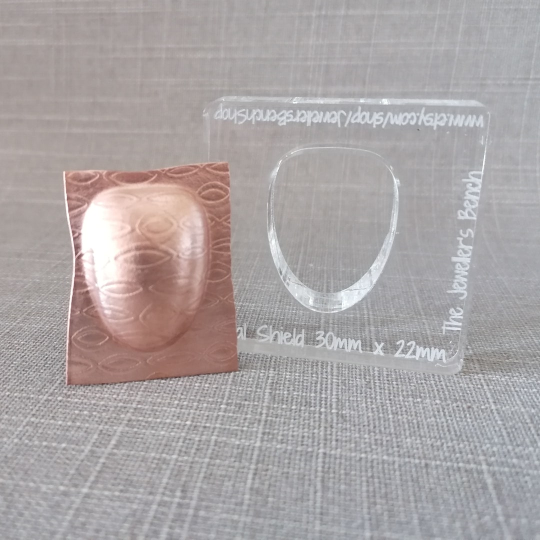 30mm Oval Shield Silhouette Press Die for Jewellery Making - Hydraulic ...
