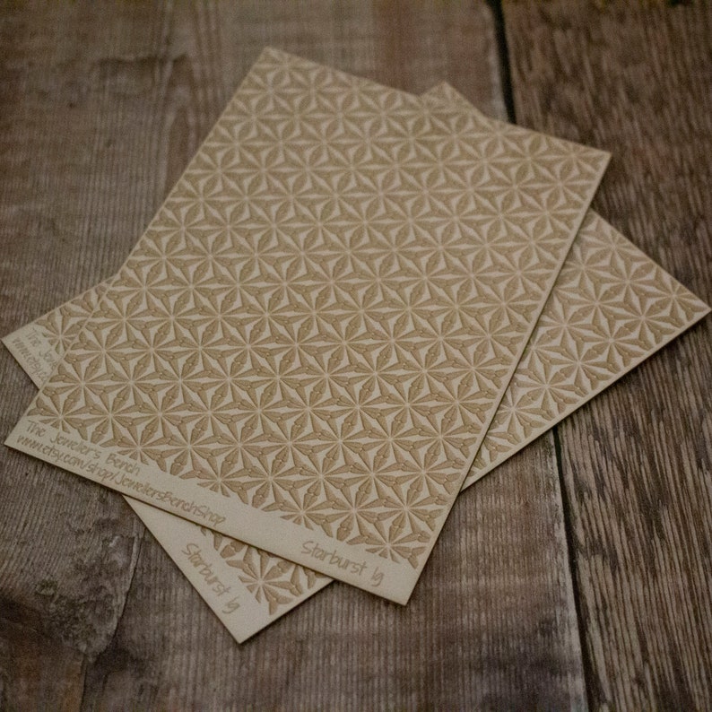 Starburst Large Laser Engraved Texture Sheet Pattern for - Etsy