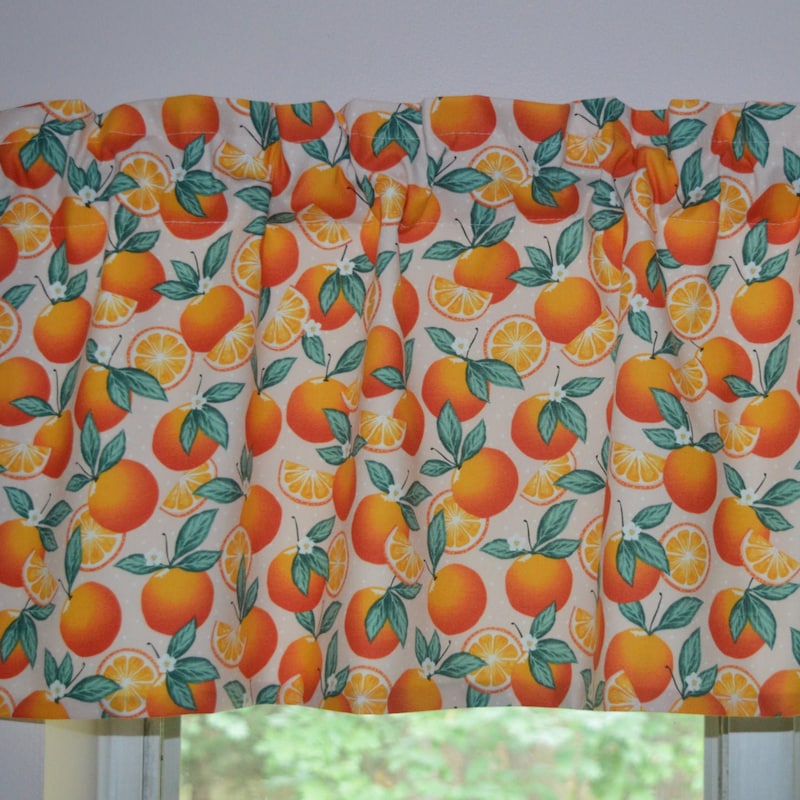 Orange Valance - Etsy