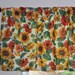 Sunflower Valance . Floral Kitchen Valance . Summer Curtains . Custom ...