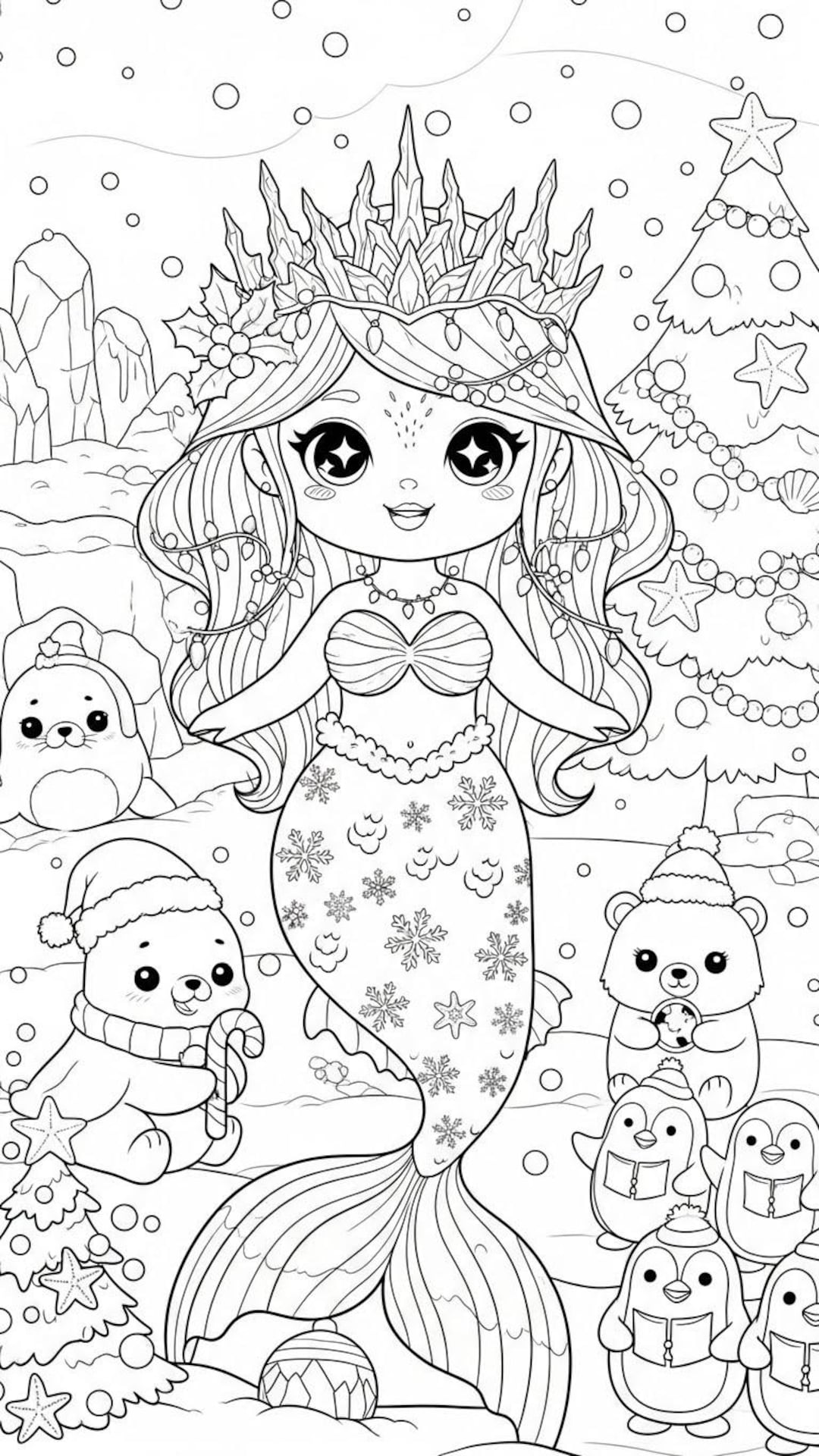 Christmas Coloring Book, 122 Festive Pages (PDF Download) - Etsy