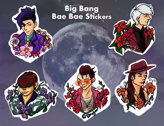 Big Bang Sticker Set Kpop Korean Music Boy Band Musician | Etsy