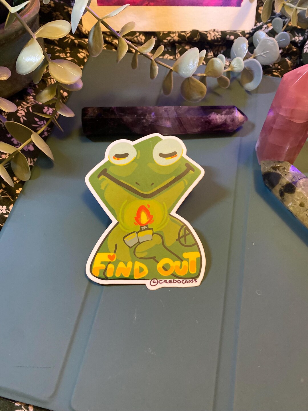 FAFO Frog Punk Puppet - Etsy