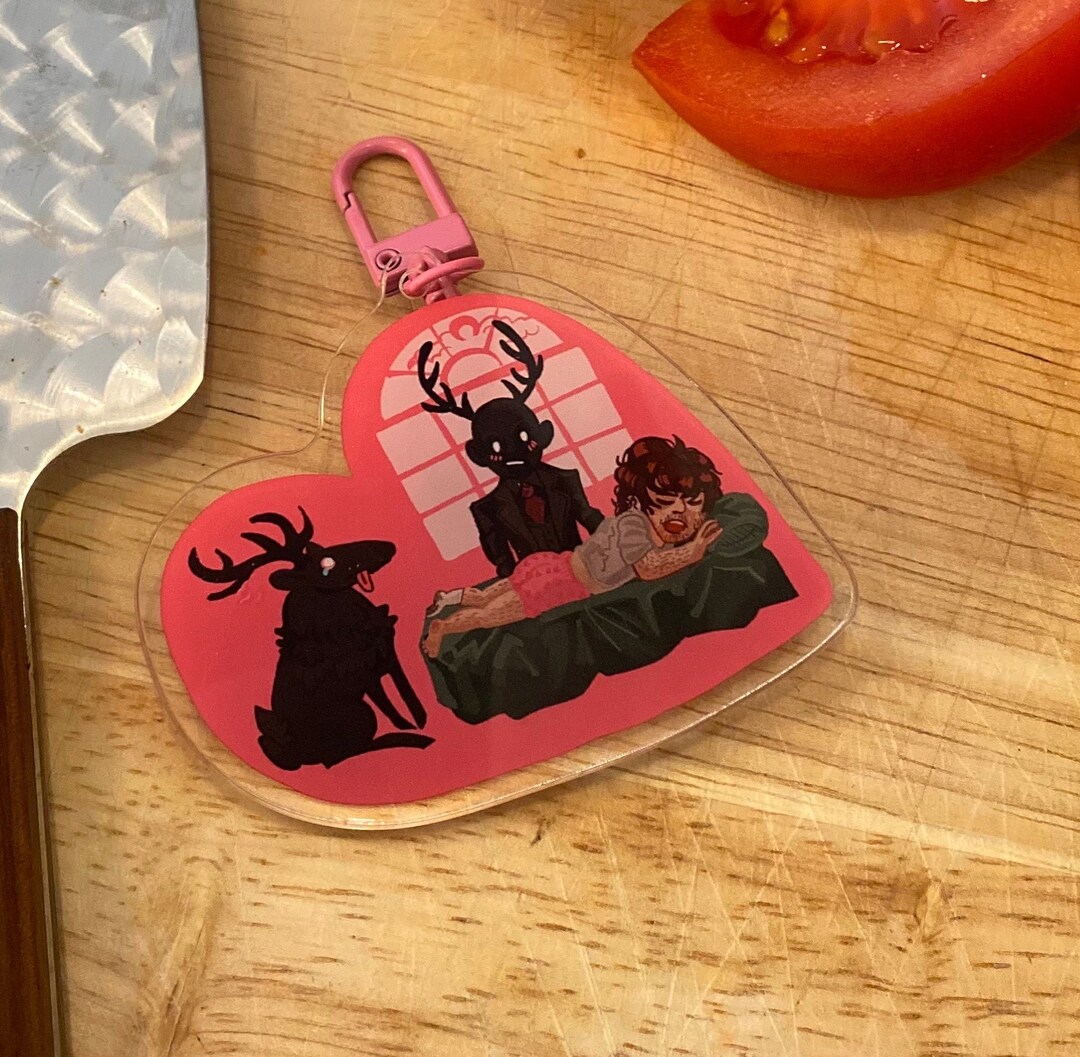 Sleeping Nightmare Stag Hannigram Husband Hannibal 3” Pink Keychain - Etsy