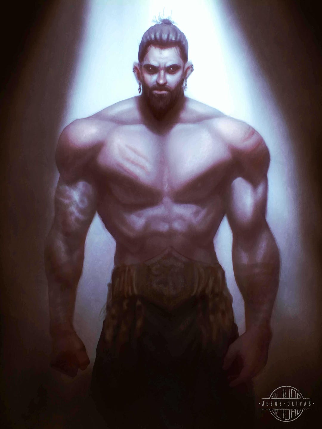 Dark Fantasy Barbarian Art Print – Dnd Game Room Decor - Etsy