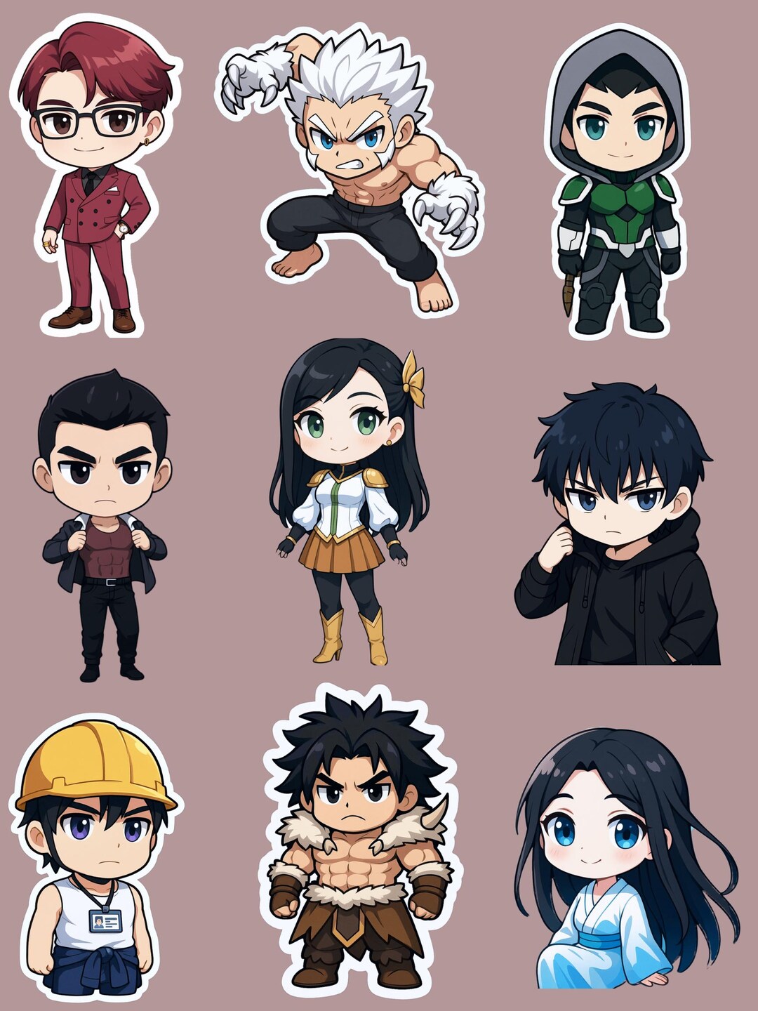 Solo Leveling Anime Stickers | PNG Digital Download - Etsy