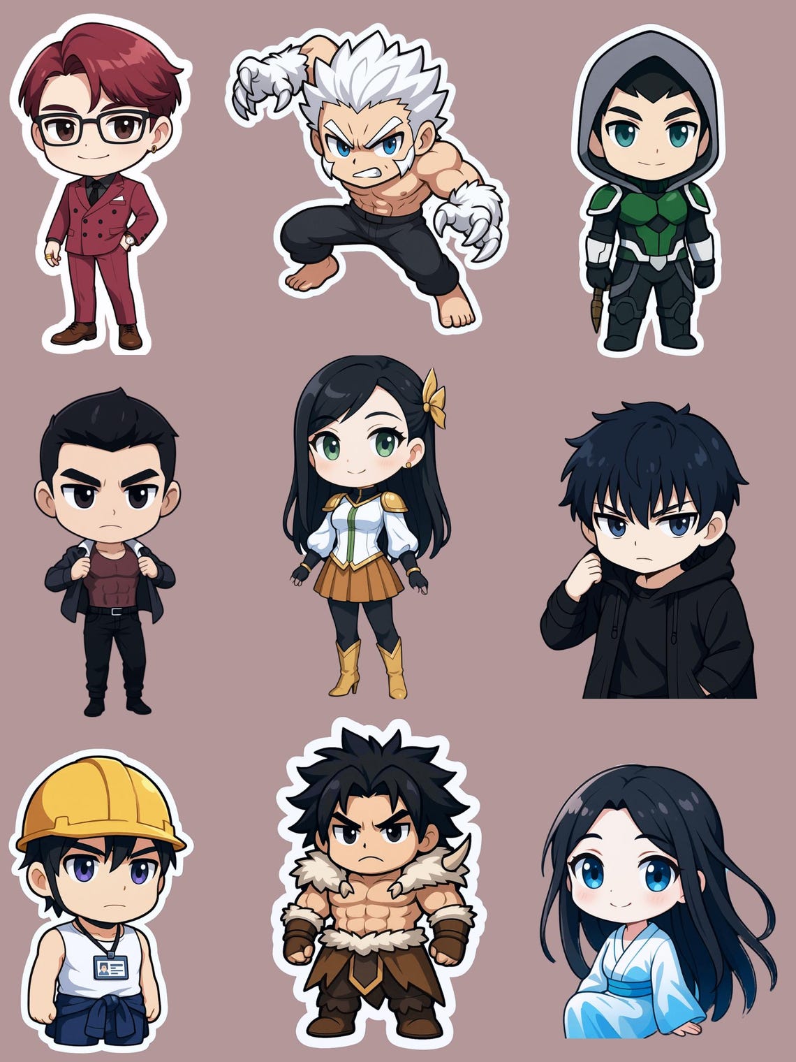 Solo Leveling Anime Stickers | PNG Digital Download - Etsy