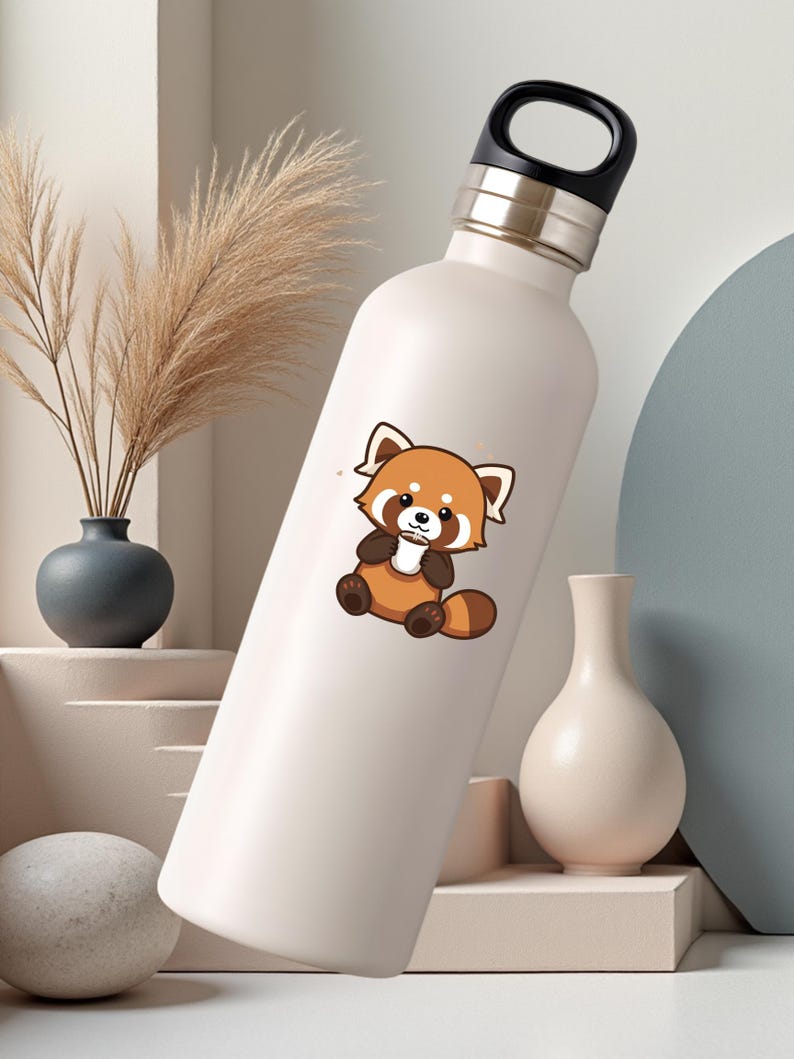 Cute Red Panda Printable Stickers - Etsy