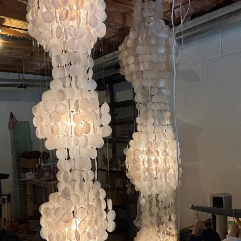 Capiz Shell Chandelier - Etsy