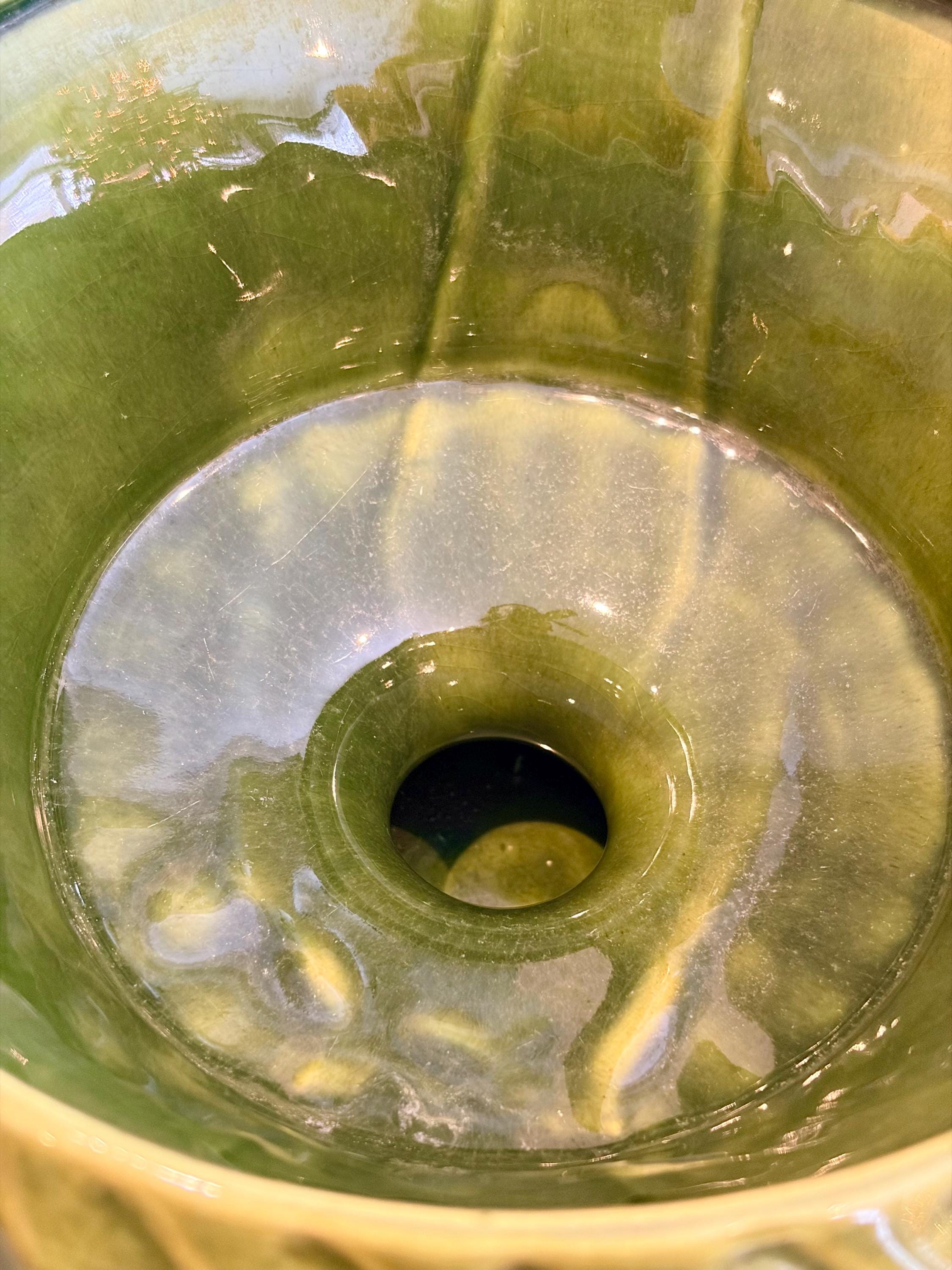 Vintage Royal Haeger Green Pedestal Planter With Drainage | Mid Century ...
