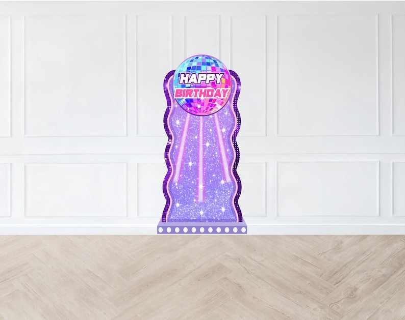 K-pop Pop Star Birthday Backdrop Set | Music Idol Party Decor | Disco ...