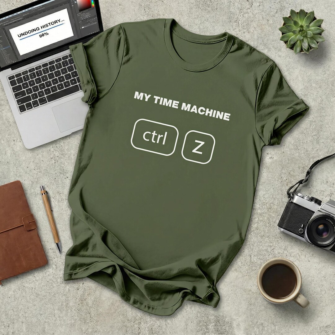 My Time Machine CTRL Z T-shirt, Funny Ctrl Z Undo, PC Gamer Gift ...