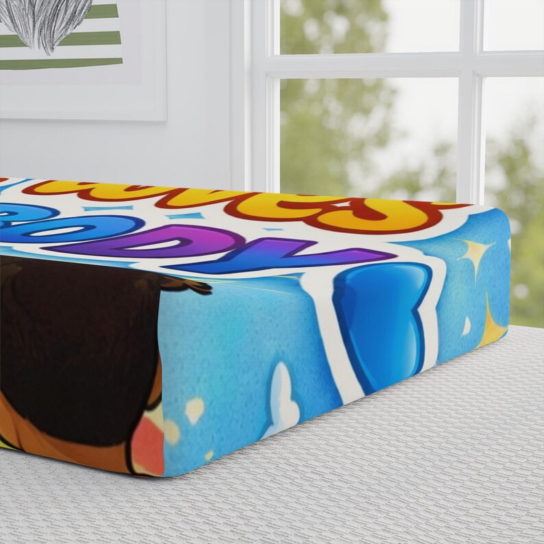 Good Vibes Everybody Baby Changing Pad Cover | Rainbow, Kids ...