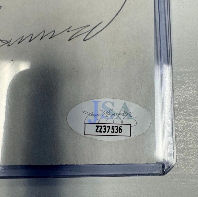 Muhammad Ali & Jimmy Ellis 1977 AUTOGRAPHS Cut Signatures JSA/COA W ...