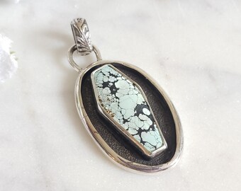 Turquoise Shadow Box Pendant - Etsy