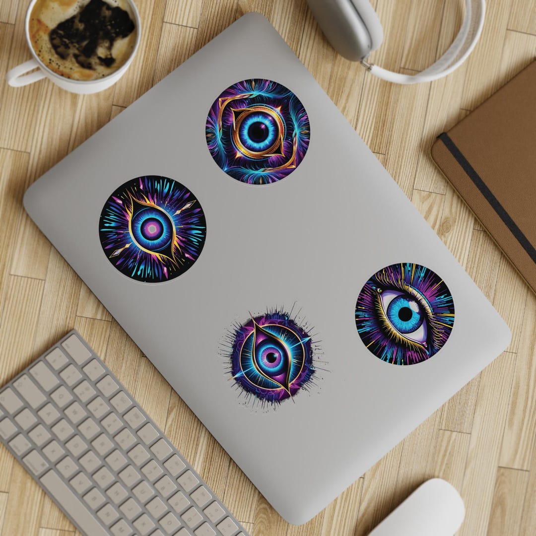 Mystic Eye Sticker Sheet Bundle, 4pcs | Occult Eye Decals - Etsy