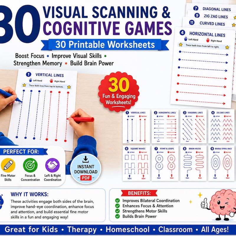 Brain Games Workbook - Etsy