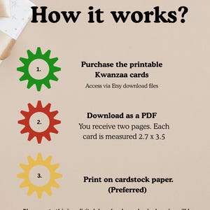 Celebrate Kwanzaa Holiday Card, Seven Principles of Kwanzaa, Printable ...