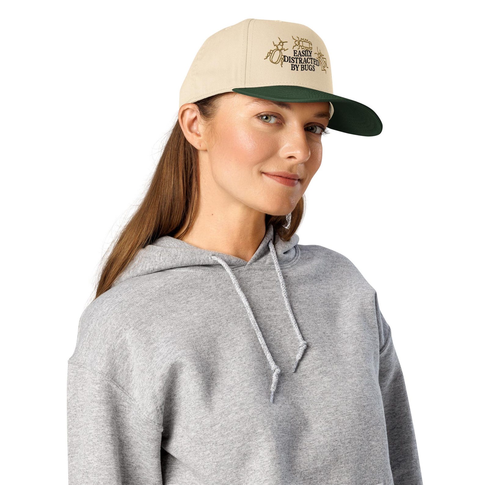 Easily Distracted by Bugs Embroidered 5 Panel Cap Retro Hat Bug Lover ...