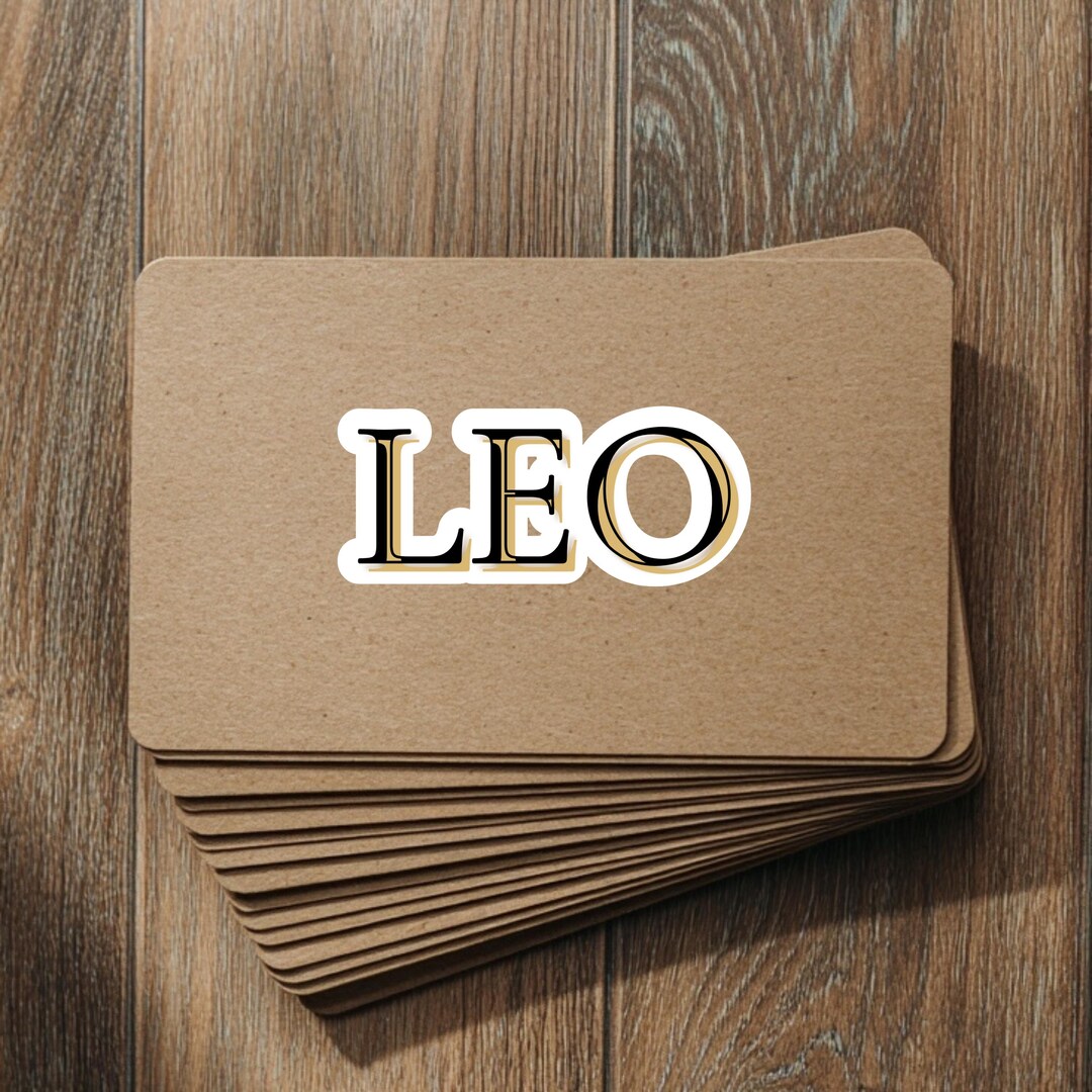Minimalist Leo Zodiac Sticker • Astrology Decal - Etsy
