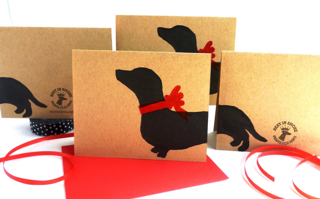 Dachshund Card Sets Doxie Weiner Dog Gifts for Dotson Lovers Christmas ...