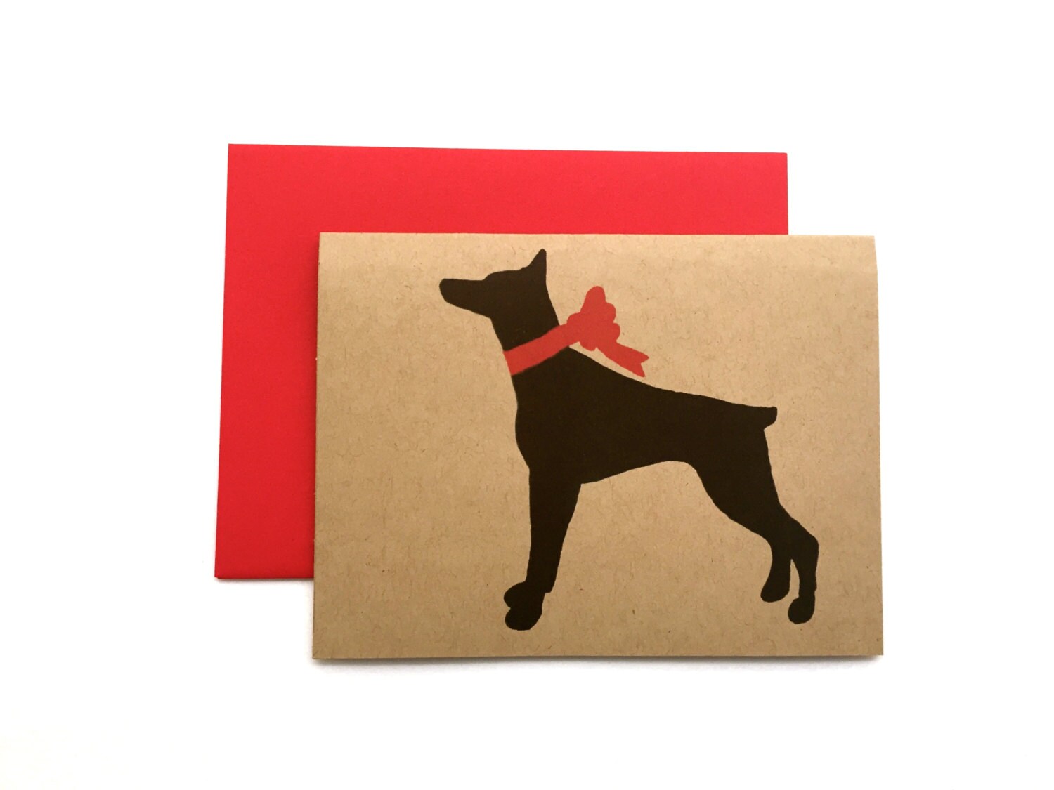 Doberman Pinscher Card Set Dobermann Holiday Thank You Cards - Etsy