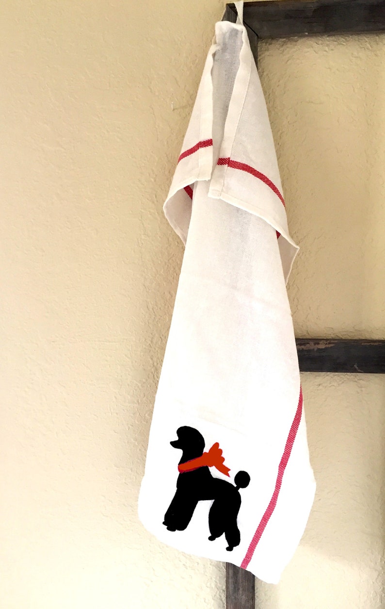 Poodle Tea Towels Standard Poodle Dish Cloths Poodle Decor - Etsy