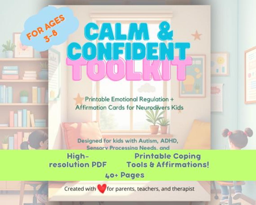 Printable Calm and Confident Toolkit for Kids – Emotional Regulation ...