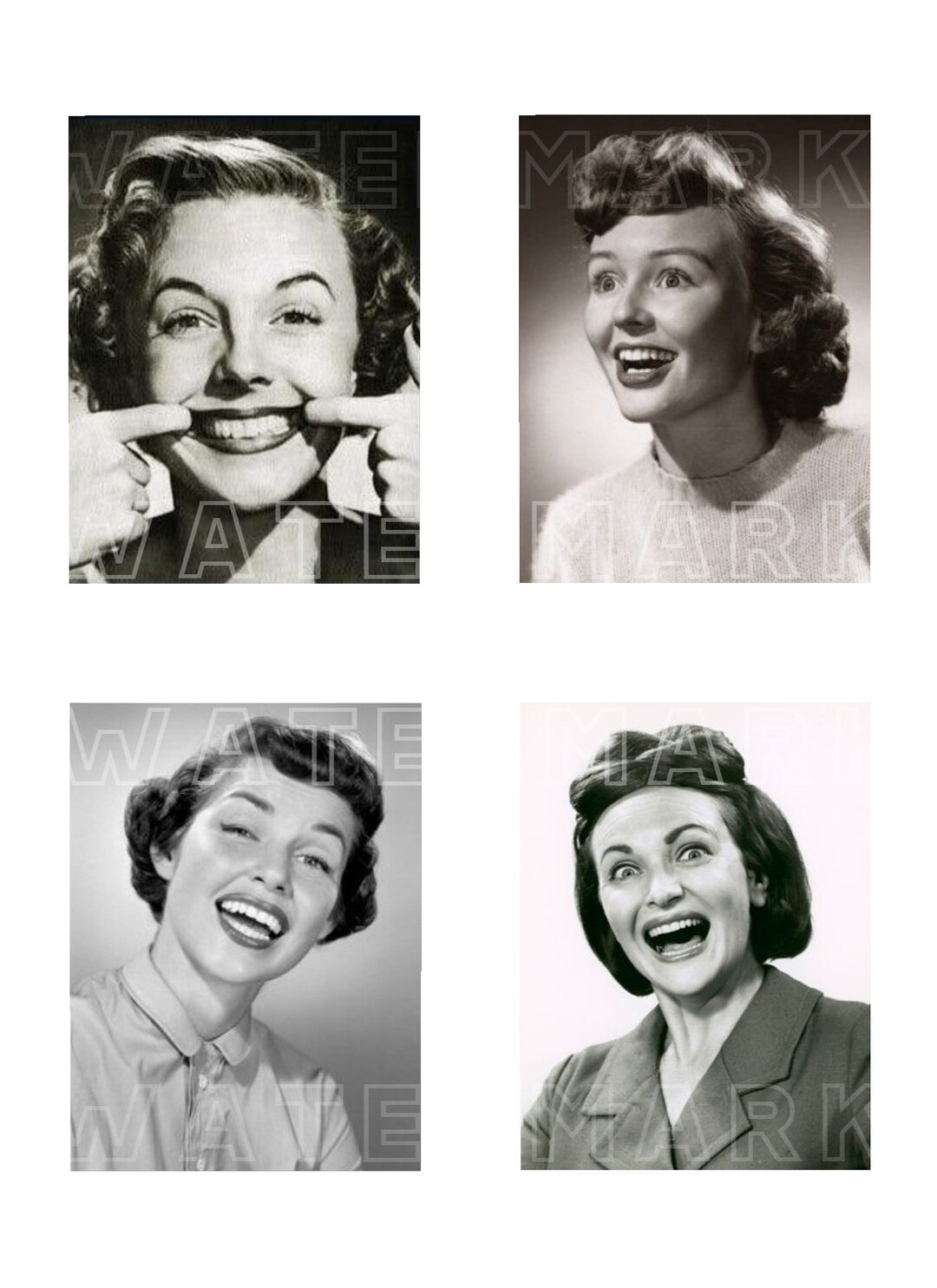 HOUSEWIFE Homemaker Vintage 1940s 1950s Women Fashion Digital Graphics ...