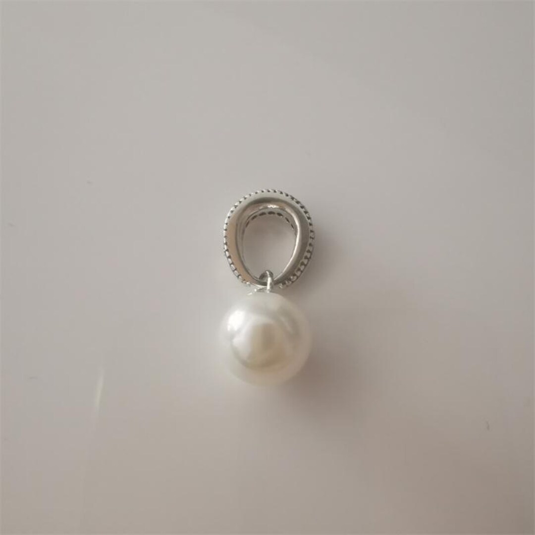 Pandora Elegant Beauty Charm Pearl Drop Pendant Necklace Ale - Etsy