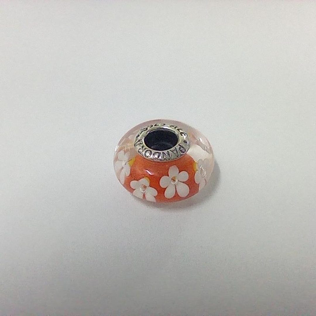 Pandora Tropical Flower Murano Bead Charm - Etsy