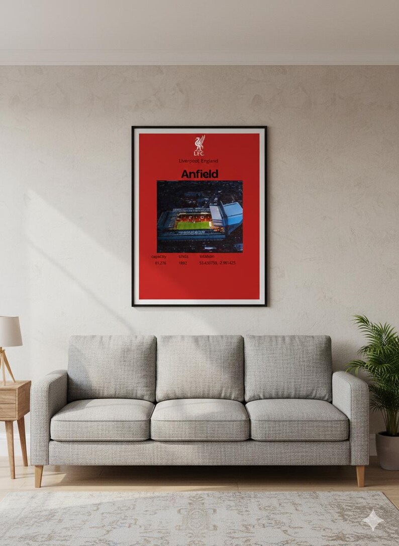 Anfield/ Liverpool Stadium/ Digital Poster - Etsy