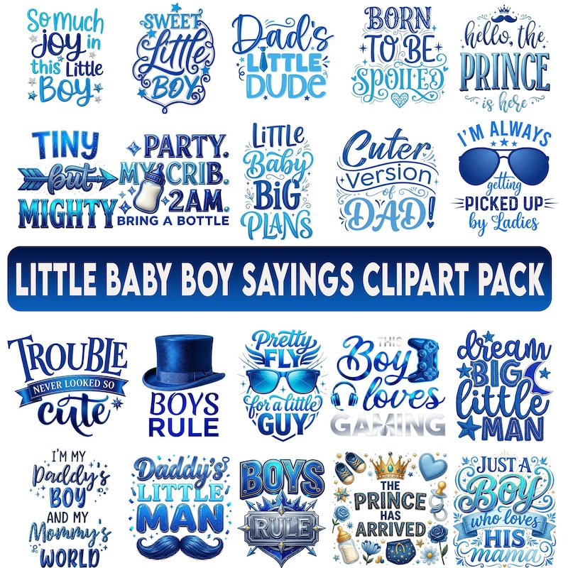 Baby Sayings Clipart - Etsy