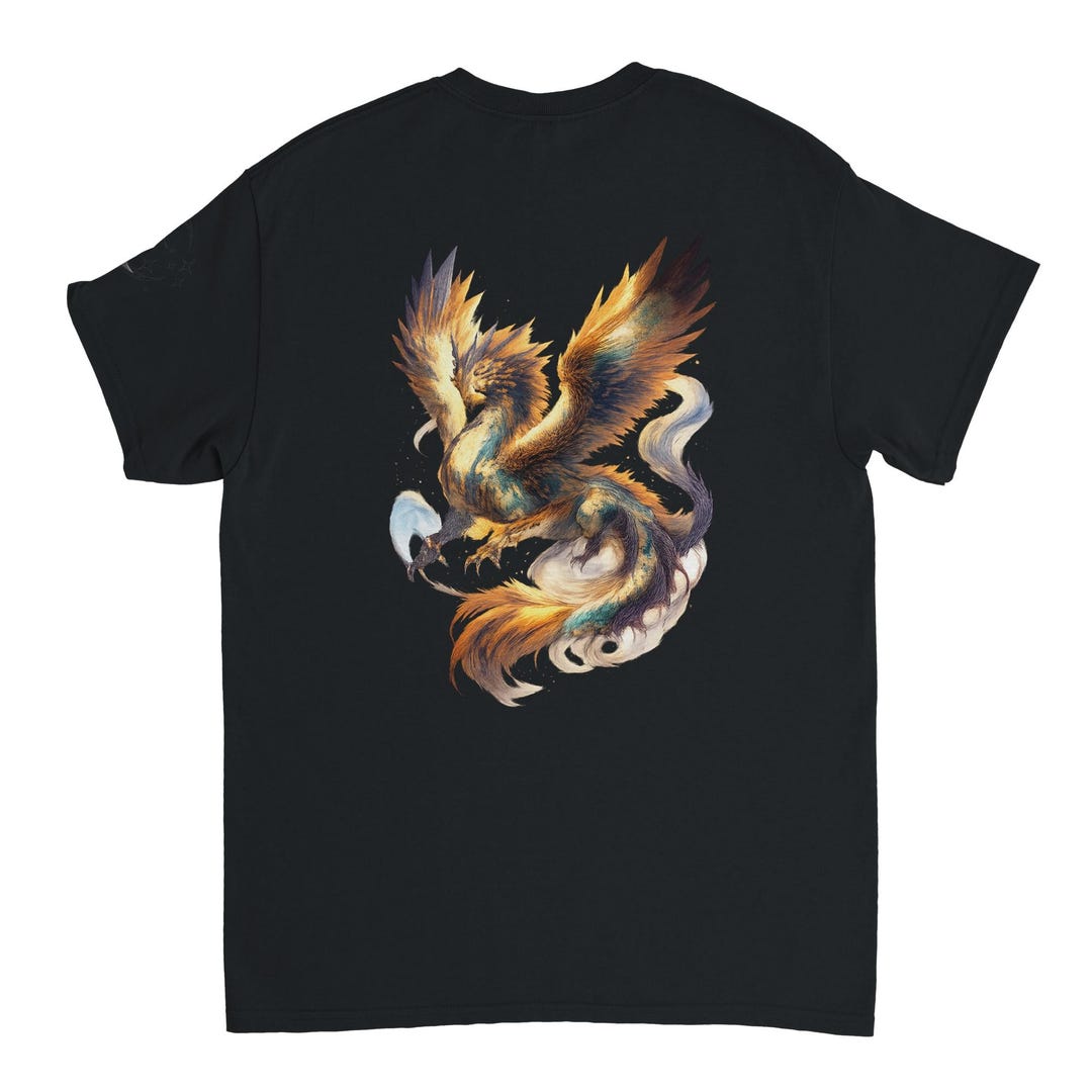 Majestic Phoenix Dragon T-shirt - Mythical Creature Art - Fantasy ...