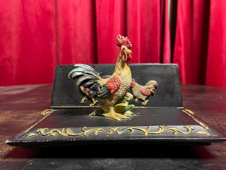 Rooster Trinket Box With Lid - Etsy