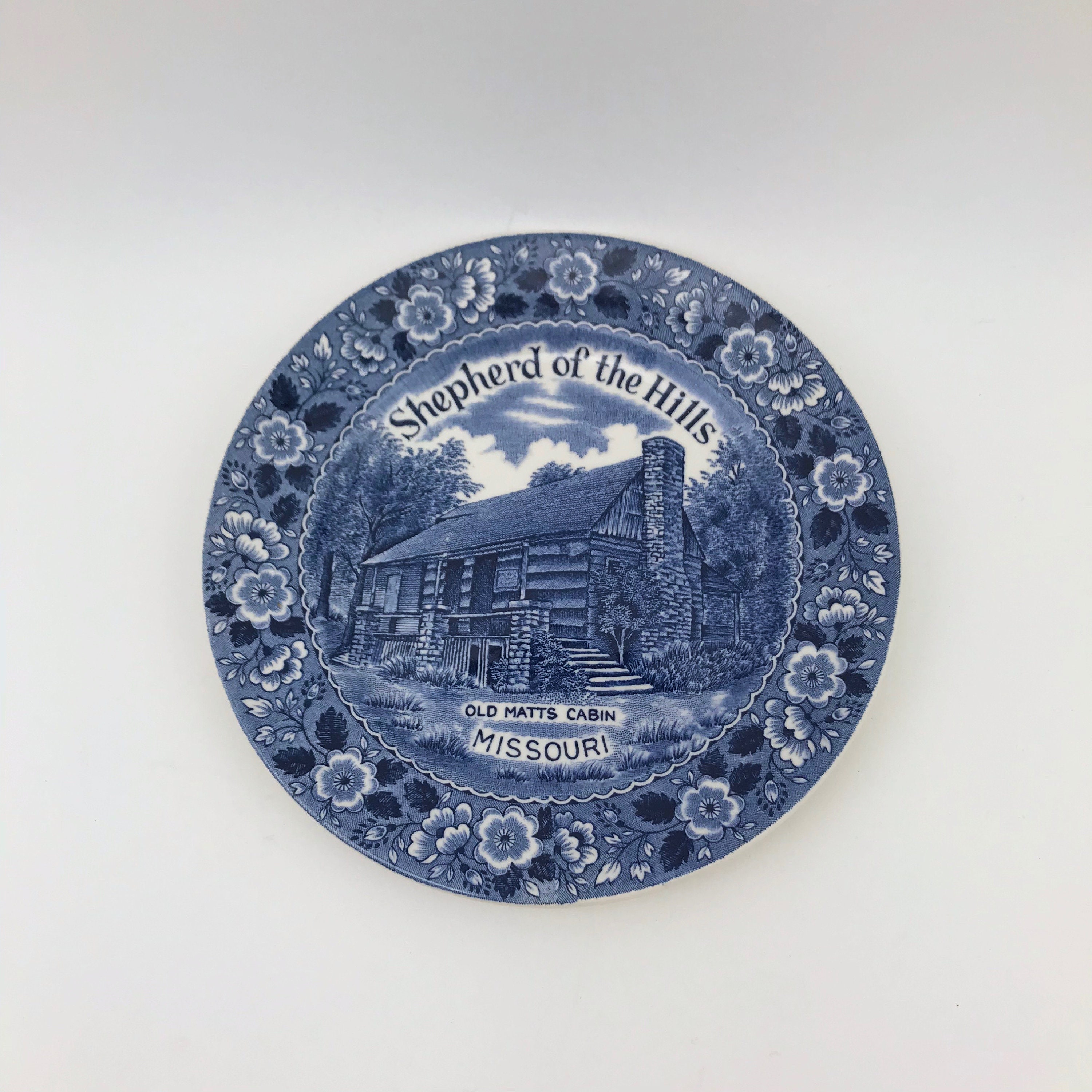 Art & Collectibles Old Matt's Cabin Plate, Vintage Shepherd Of The ...