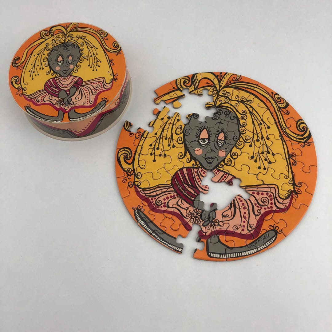 Vintage Merry Married Mouse Puzzle, Springbok Thingies, Round Puzzle, 7 ...