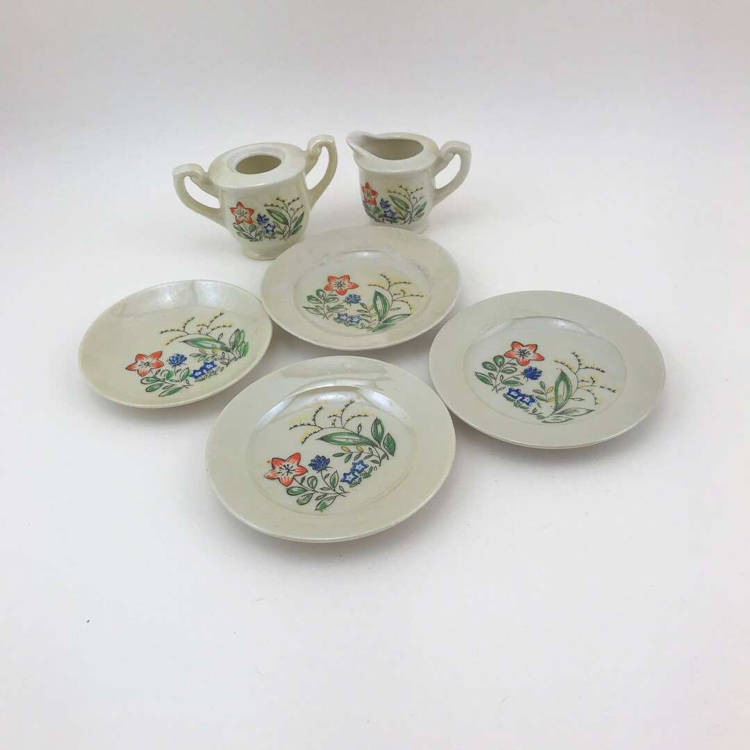 Vintage Lustreware Tea Set Odds and Ends, Tea Set Parts, Lustreware ...