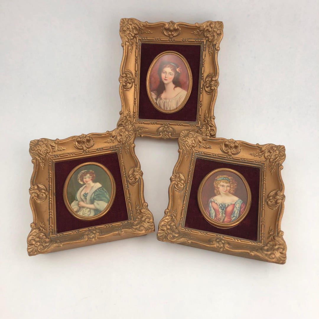 Vintage Group of Cameo Creation, Reproduction Lady Portraits, Vincent ...