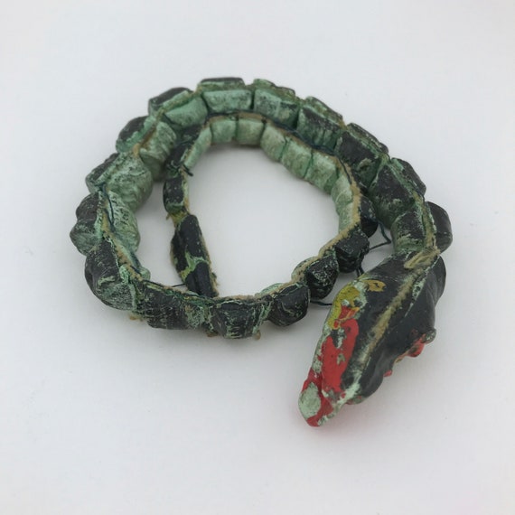Vintage Concrete Snake Rock Snake Primitive Looking Snake - Etsy