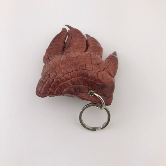 Vintage Crocodile Claw Foot Keychain, Croc Key Fob, C… - Gem