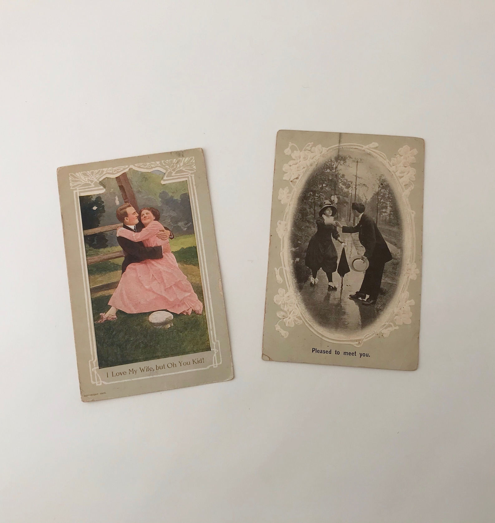 Vintage Pair of Postcards, Bamforth Postcard Series No. 9060, Arthur ...