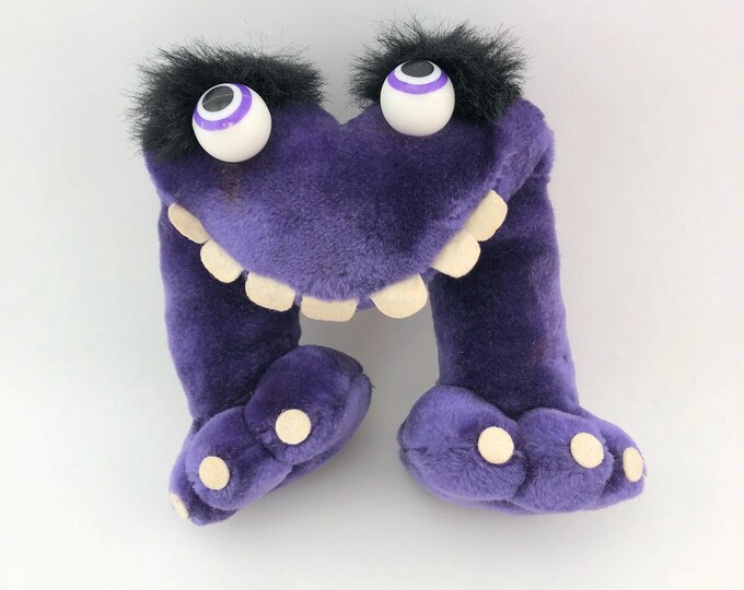 Vintage Alphacritters Plush "m", Plush Letter M, Plush Purple M, 1986 ...