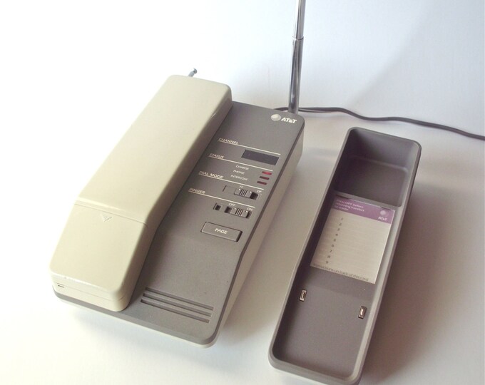 Vintage AT&T 5310 Cordless Remote Phone - Etsy